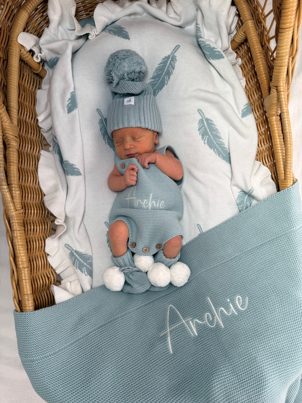 Classic Sleeveless Romper - Sea Mist – Avalia Kids