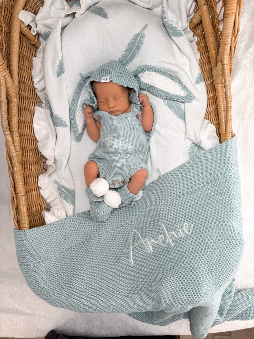 Classic Sleeveless Romper - Sea Mist – Avalia Kids